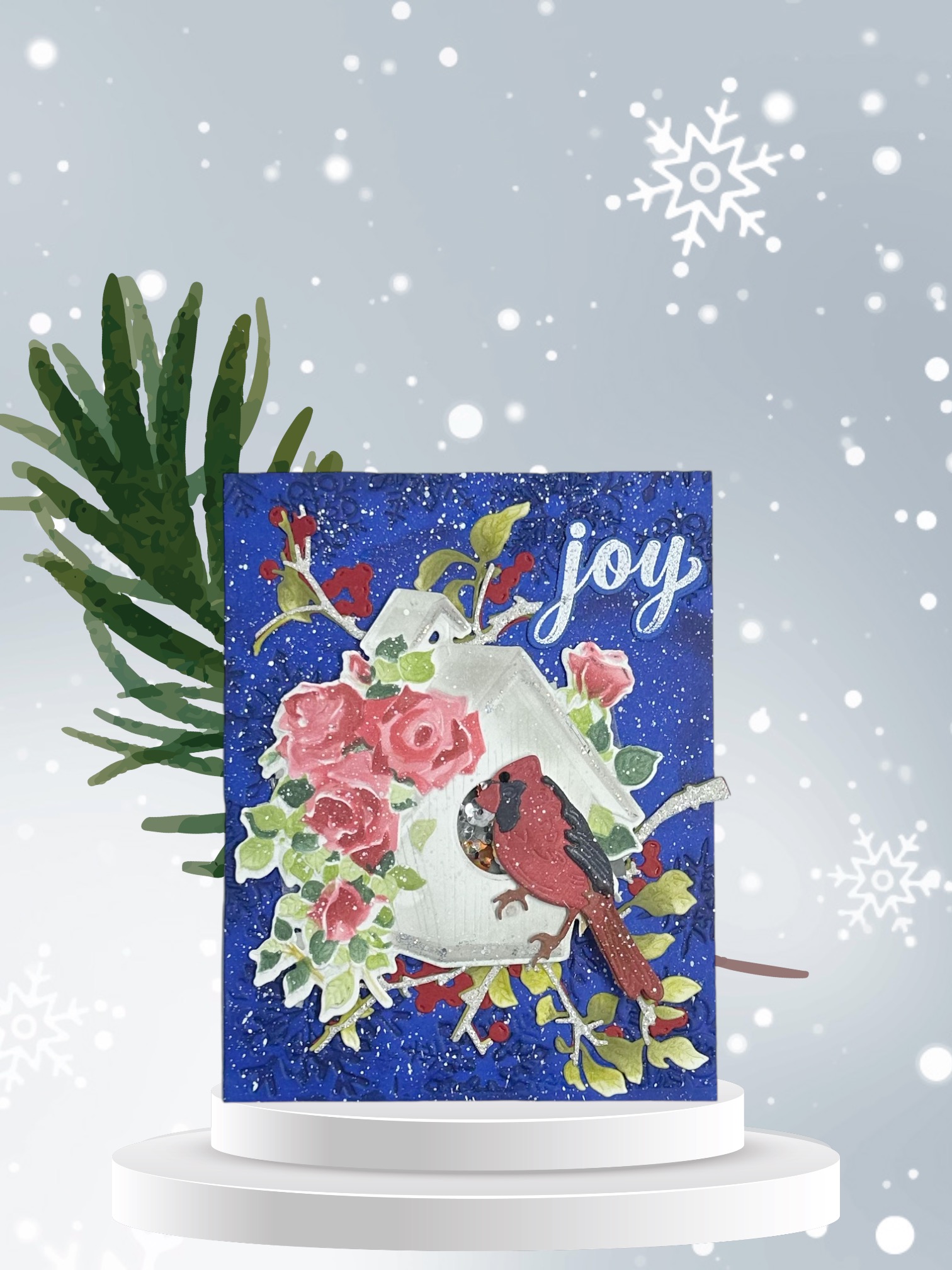 Bird and Branch Winter Card – Pam's Paper Addiction